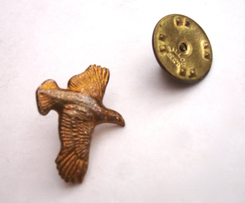 Vintage Bird of Prey Badge Pin Badge Lapel Badge Vintage Fancy Dress ...