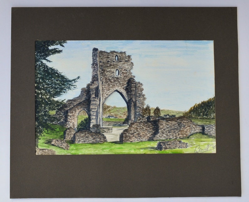 Talley Abbey Signed Ann Bennett 1995 Vintage Art of Talley - Etsy