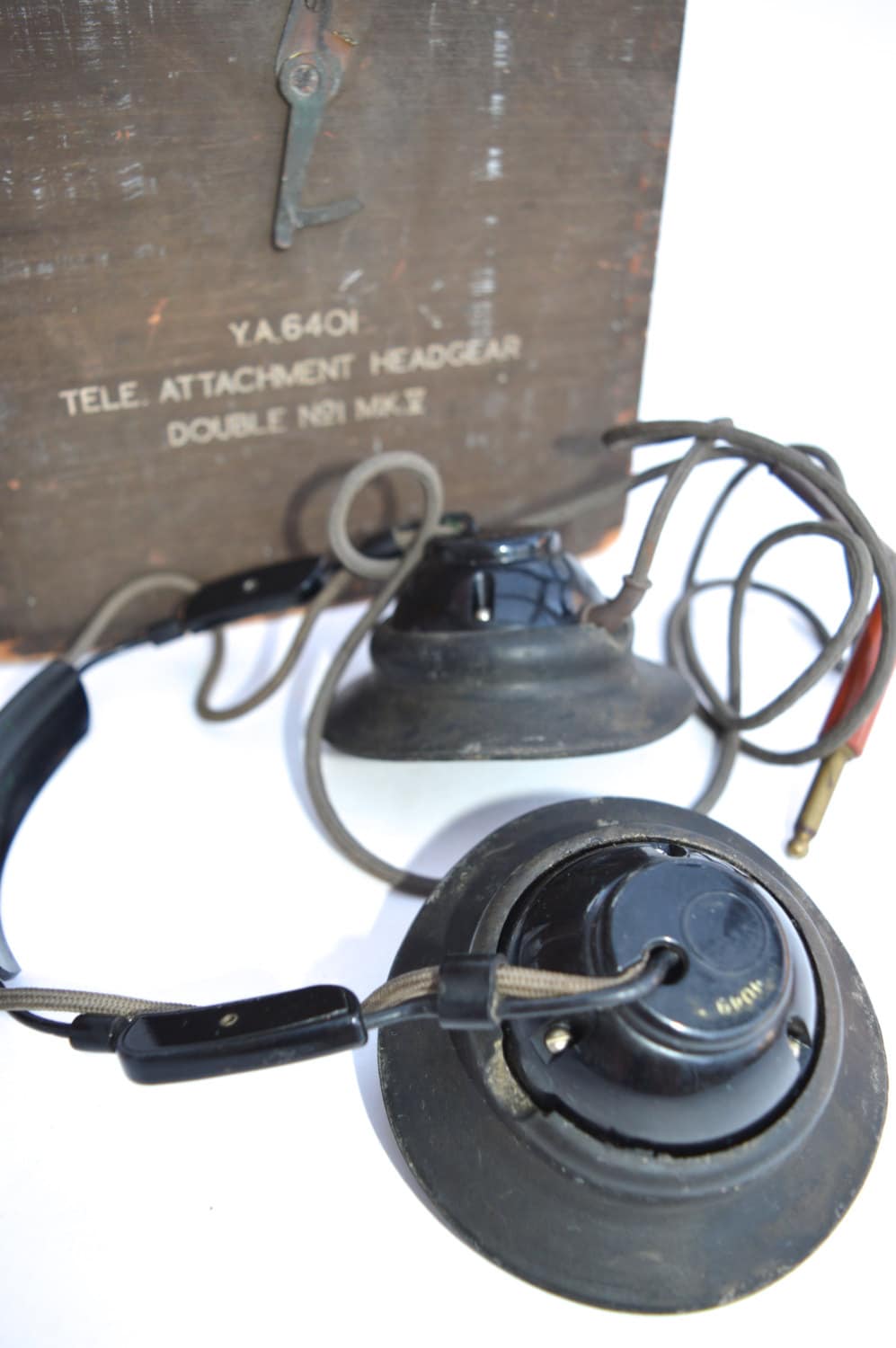 YA6401 Tele Attchment Headgear Double No1 MKV World War II Vintage ...