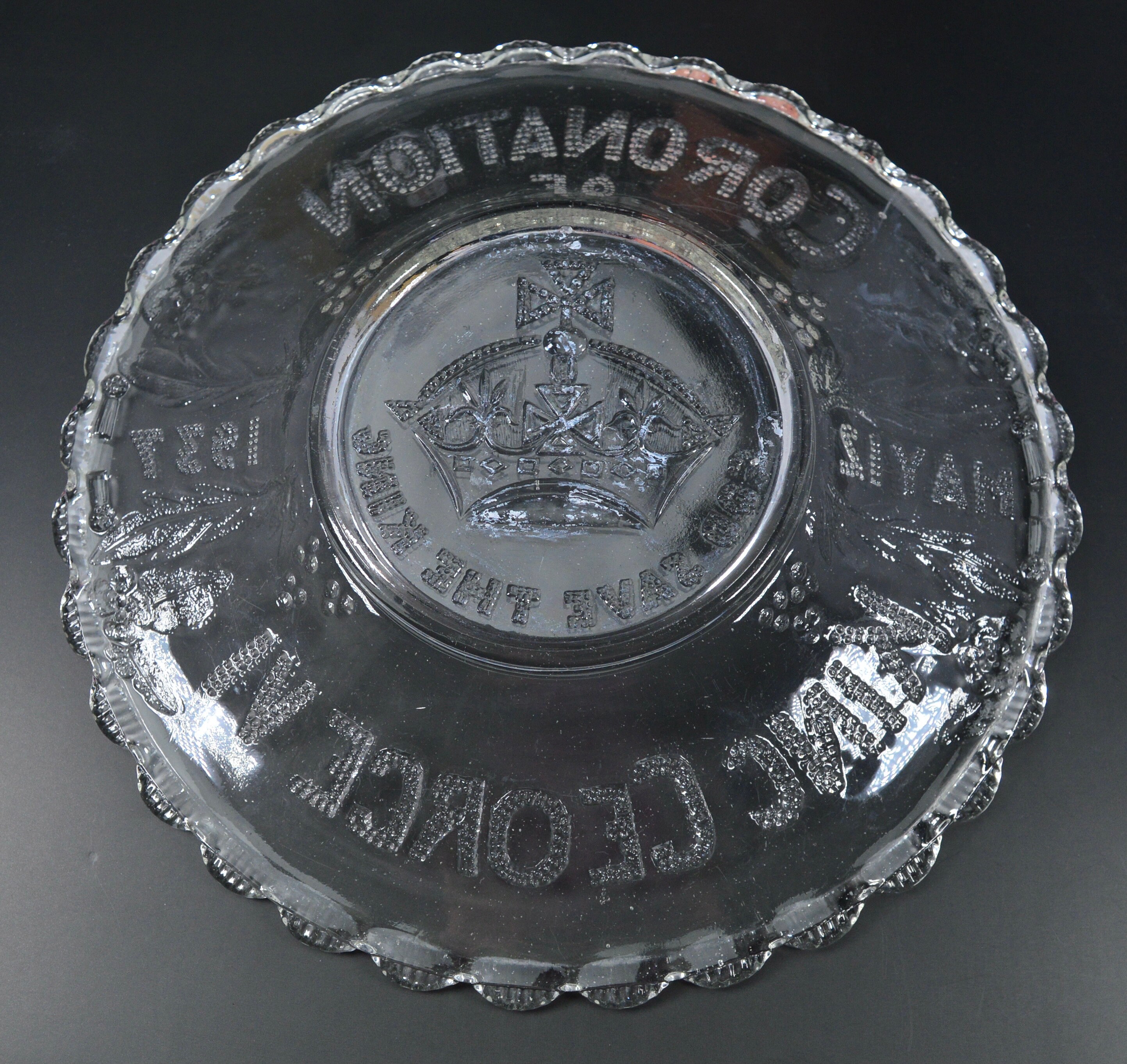 1937 Coronation King George VI Glass Plate Commemorative Glass - Etsy UK