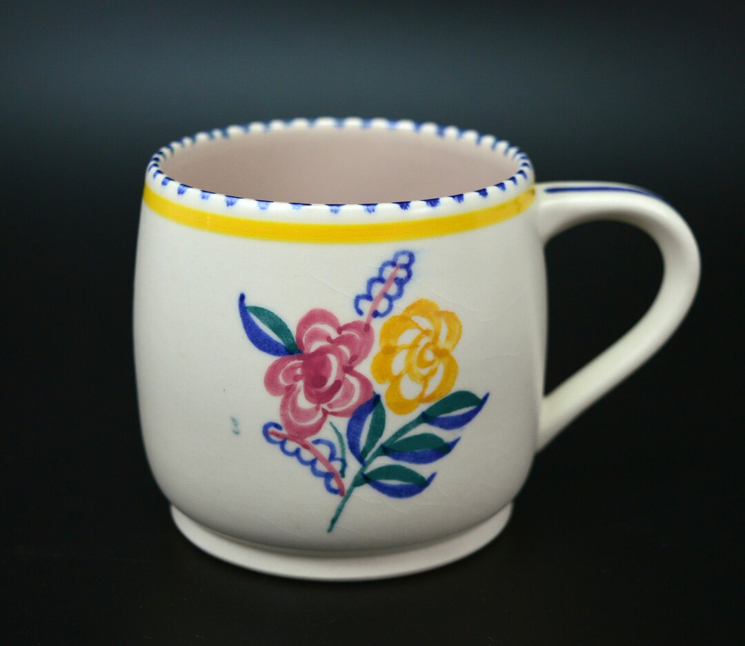 Poole Pottery Cup, Vintage Poole Pottery Mug, BN Pattern - Etsy