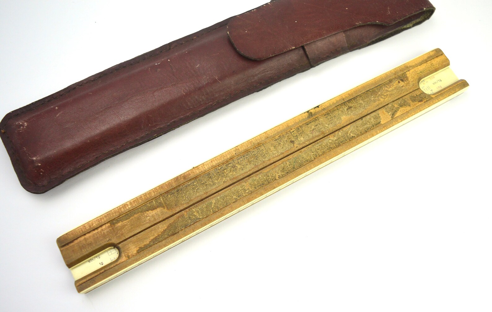 Vintage AW Faber Castell 1/87 12 Inch Slide Rule Leather Carry - Etsy UK