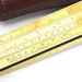Vintage AW Faber Castell 1/87 12 Inch Slide Rule Leather Carry Case ...
