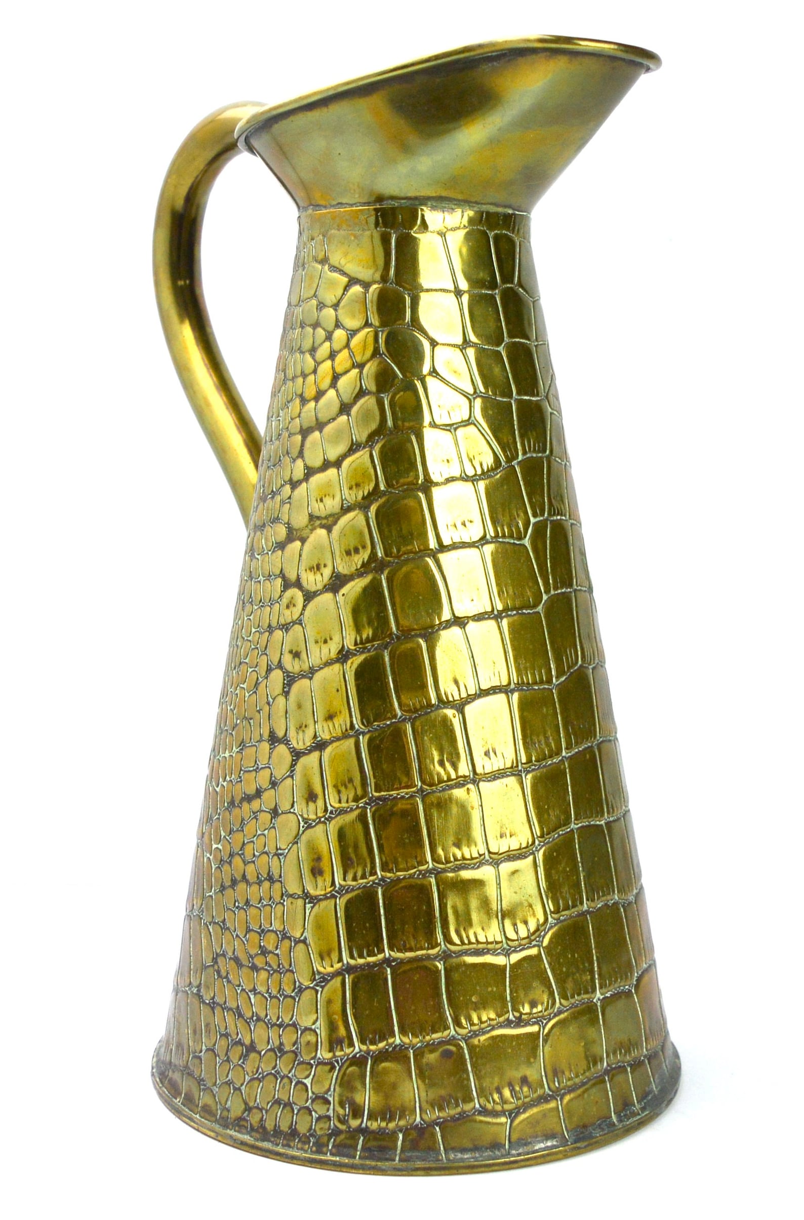 Edwardian Art Nouveau Brass Jug Snakeskin Jug Vintage Brass - Etsy ...