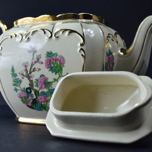 Vintage Tea Pot Vintage Cream Tea Pot Vintage Ceramic Tea Pot Vintage ...
