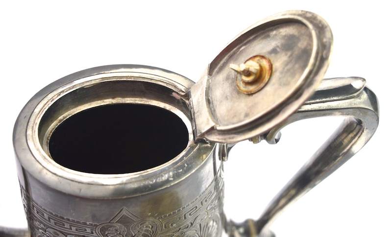 Victorian Tea Pot Harrison Brothers & Howson Vintage Tea Pot Silver Tea ...