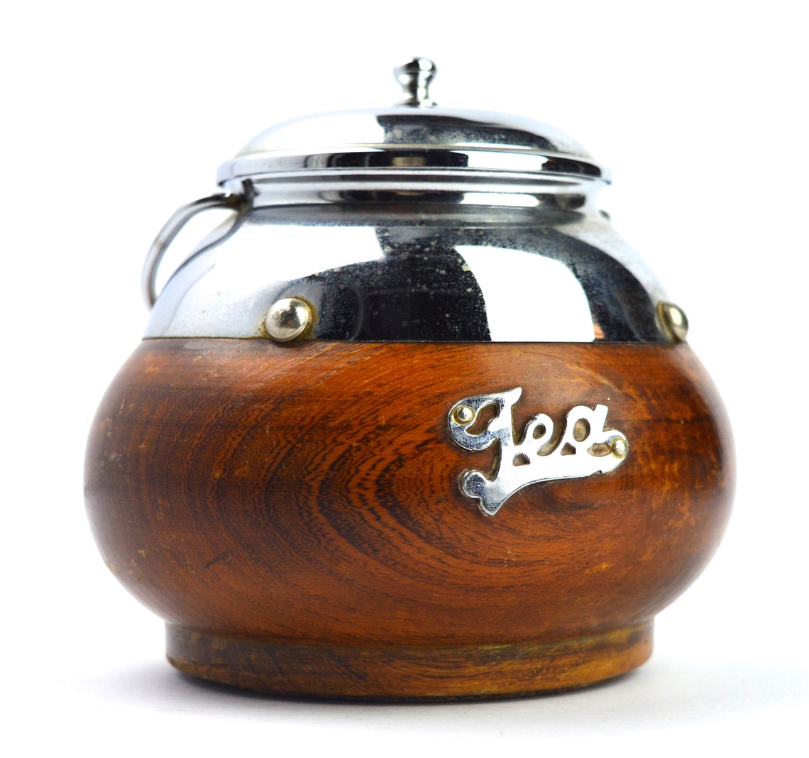 1960s Vintage Retro Tea Caddy Storage Jar Vintage Kitchenware | Etsy UK