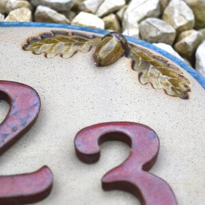 Number 23 House Sign Earthenware House Plaque Reindeer Sign House ...