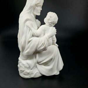The Childrens Blessing Statue of Jesus Christ Blessing Children Vintage ...