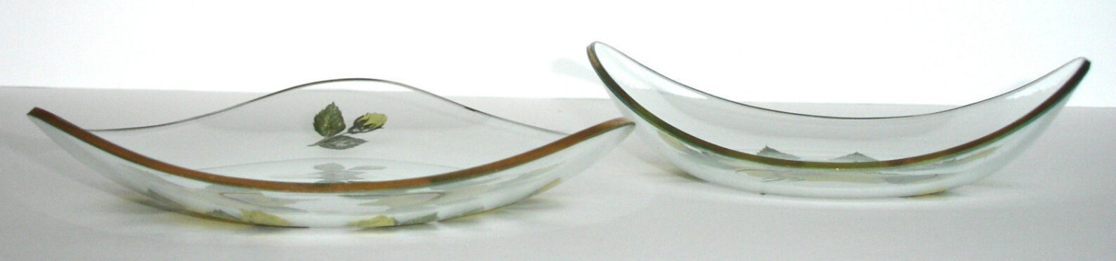 1960s Chance Glass Fiestaware Yellow Mermaid Rose 2 Dishes Plates ...