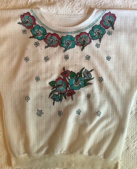 Vintage Eighties Batwing Boxy Top - Gem