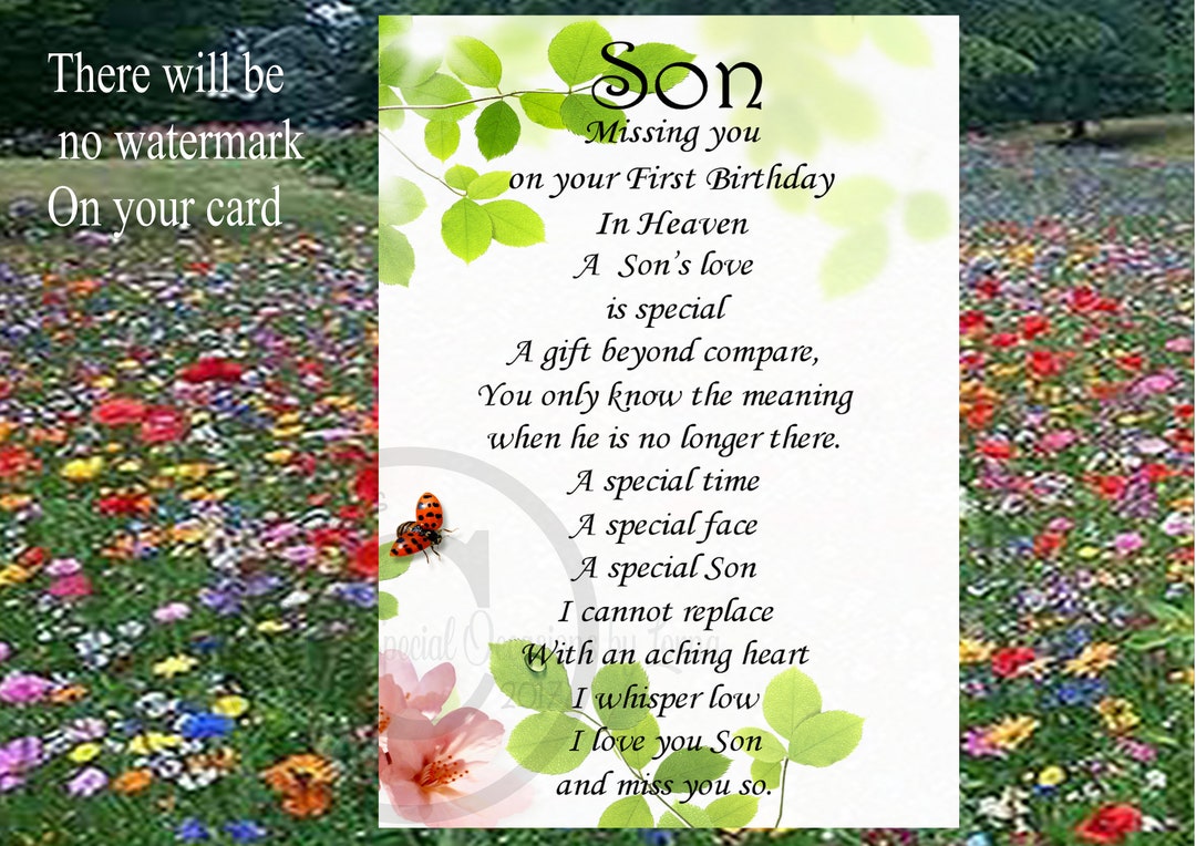 M28 Birthday Bereavement Memorial Grave Card, Loving Memories on Your ...
