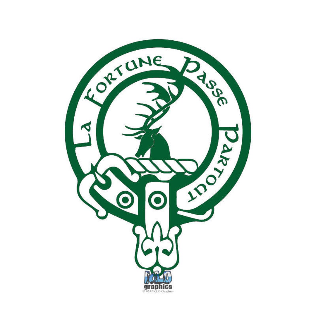 ROLLO CLAN CREST Vinyl Sticker Decal Truck Car Computer Scottish Tartan ...