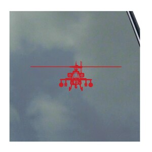 AH-64A Apache Pilot Front Vinyl Sticker Decal Crew Army Longbow ...