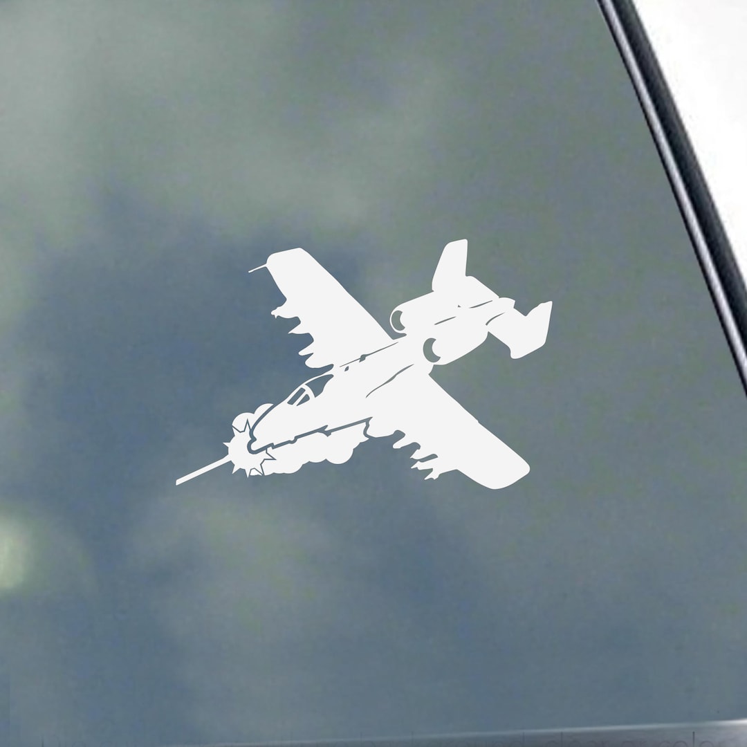 A-10 THUNDERBOLT II Pilot in Flight Vinyl Sticker Decal Veteran Warbird ...