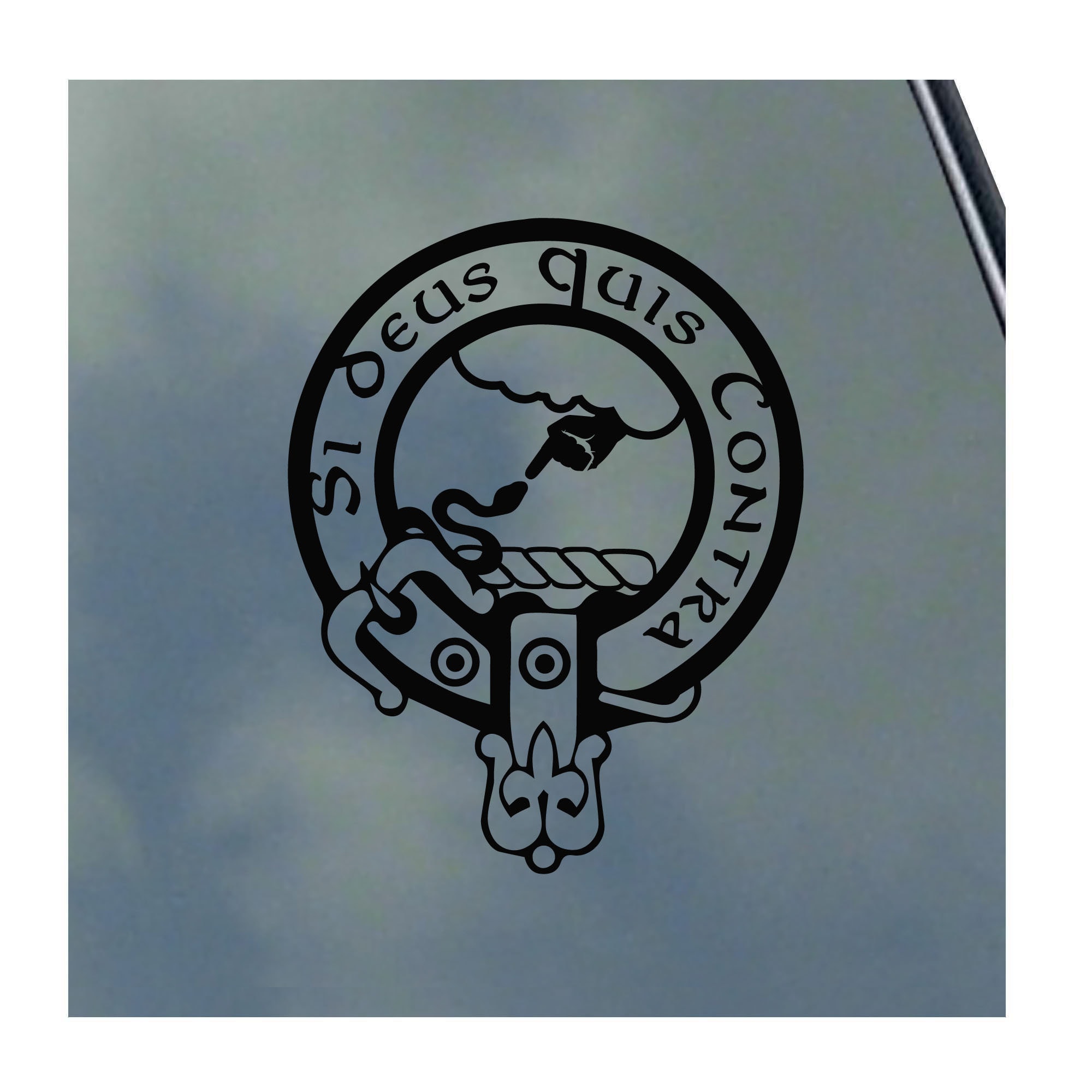 HUTTON CLAN CREST Vinyl Sticker Truck Car Computer Scottish | Etsy