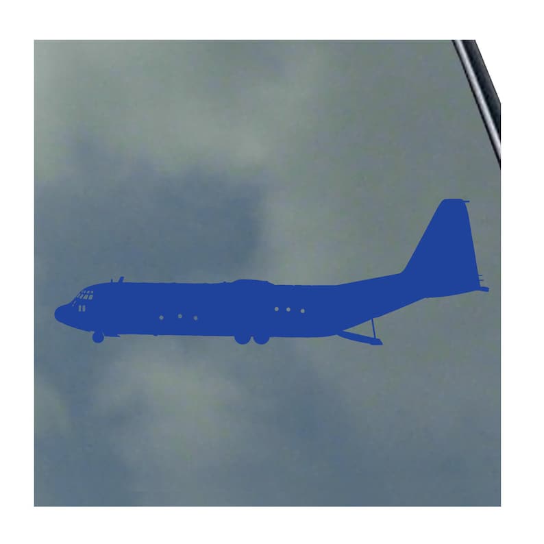C-130 Hercules Pilot Side View With Ramp Down Vinyl Sticker - Etsy