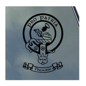 THOMSON CLAN CREST Vinyl Sticker Truck Car Window Laptop Computer ...