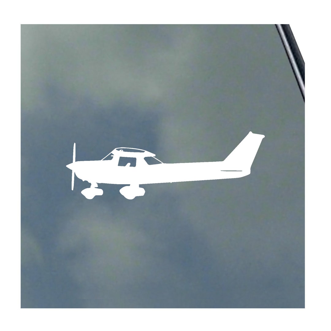 Cessna 152 Pilot Side View Vinyl Sticker Decal American Aircraft ...