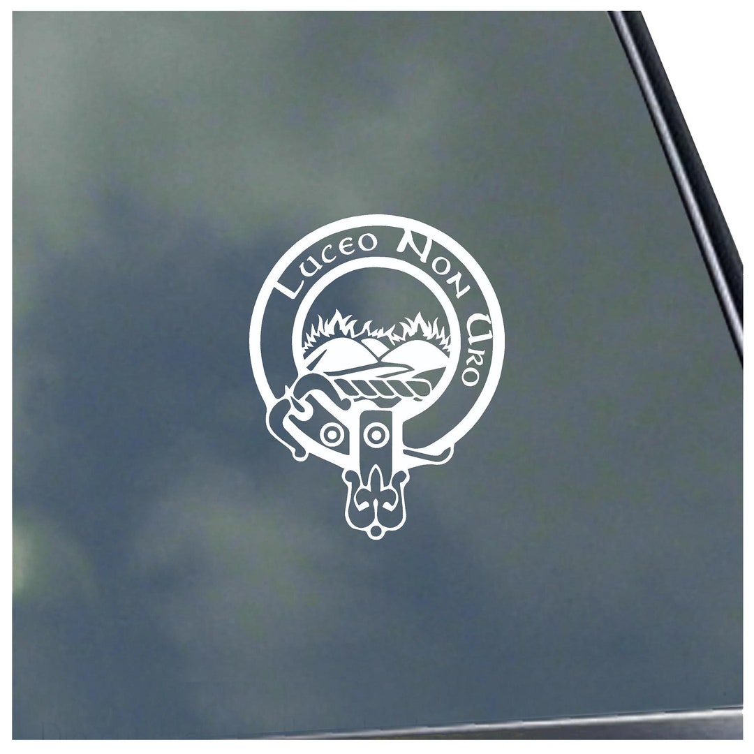 Mackenzie CLAN CREST Vinyl Sticker Truck Car Computer Scottish Tartan ...