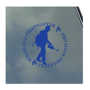 WILDLAND FIREFIGHTER Vinyl Sticker Decal Proud Fireman Wildfire ...