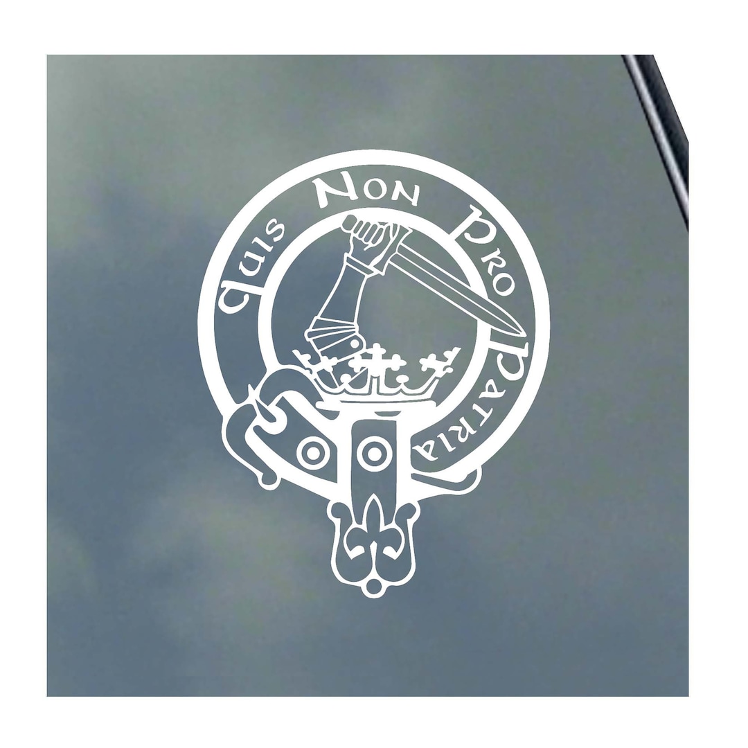DEWAR CLAN CREST Vinyl Sticker Truck Car Computer Scottish Drummann - Etsy