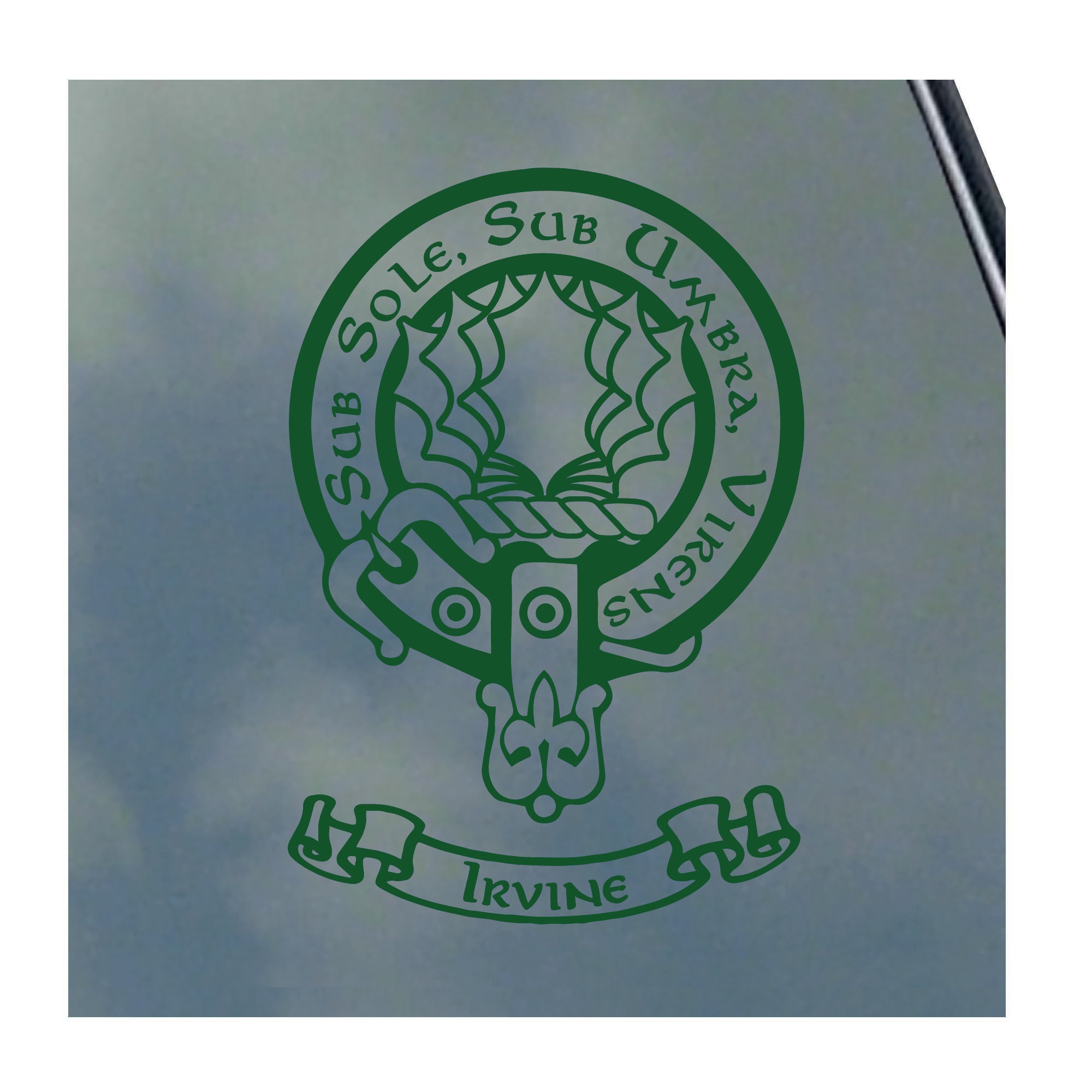 IRVINE CLAN CREST Erwin Vinyl Sticker Truck Car Computer Scottish - Etsy