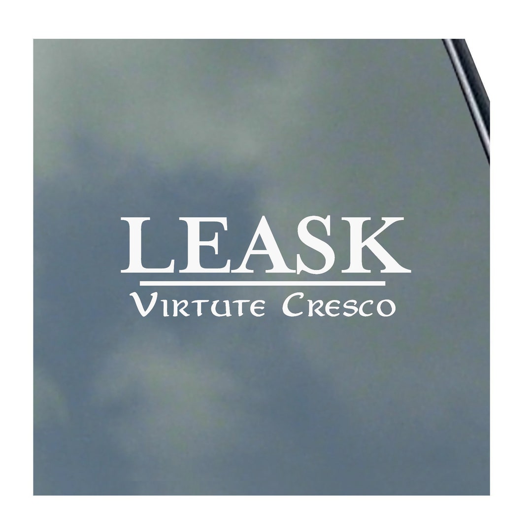 LEASK CLAN CREST Line Vinyl Sticker Decal Truck Car Computer Scottish ...