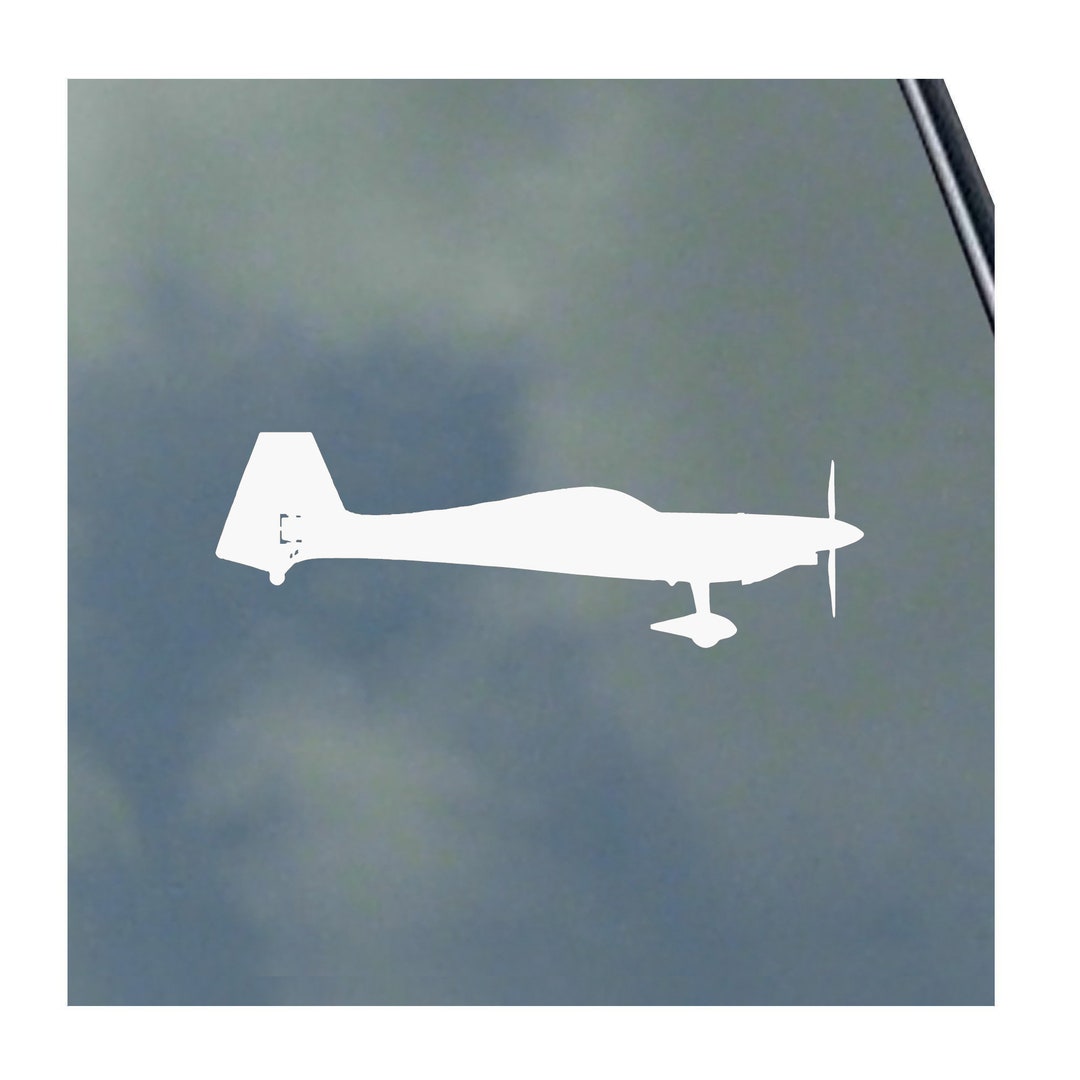Zivko Edge 540 Pilot Side View Vinyl Sticker Decal Aerobatic Aircraft ...