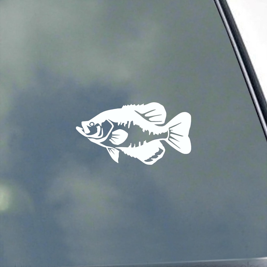 Crappie 02 Vinyl Sticker Fishing Fish Hunter Sportsman Car Truck ...