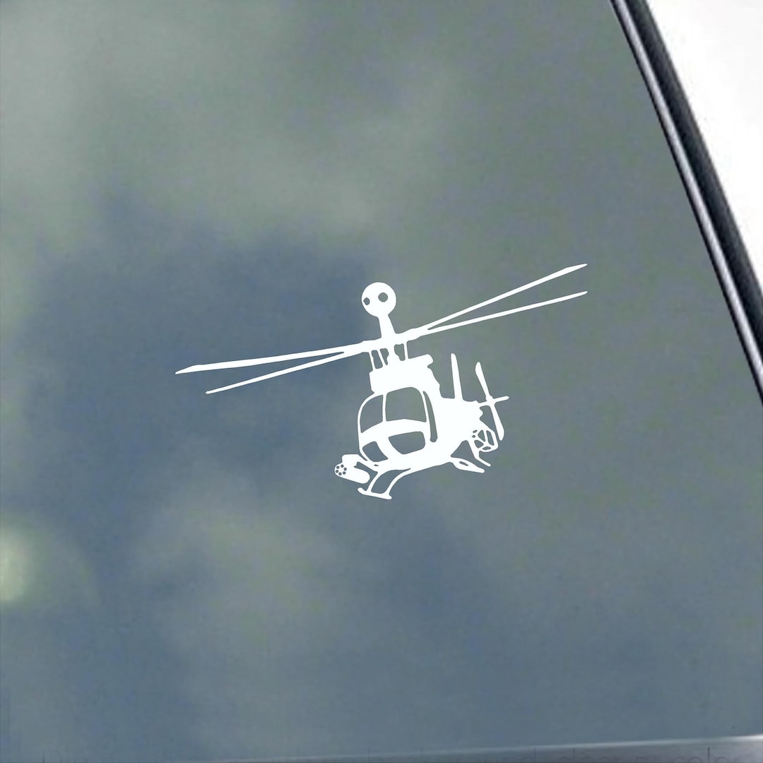 OH-58 KIOWA Pilot in Flight Vinyl Sticker Decal Army Observation Recon ...