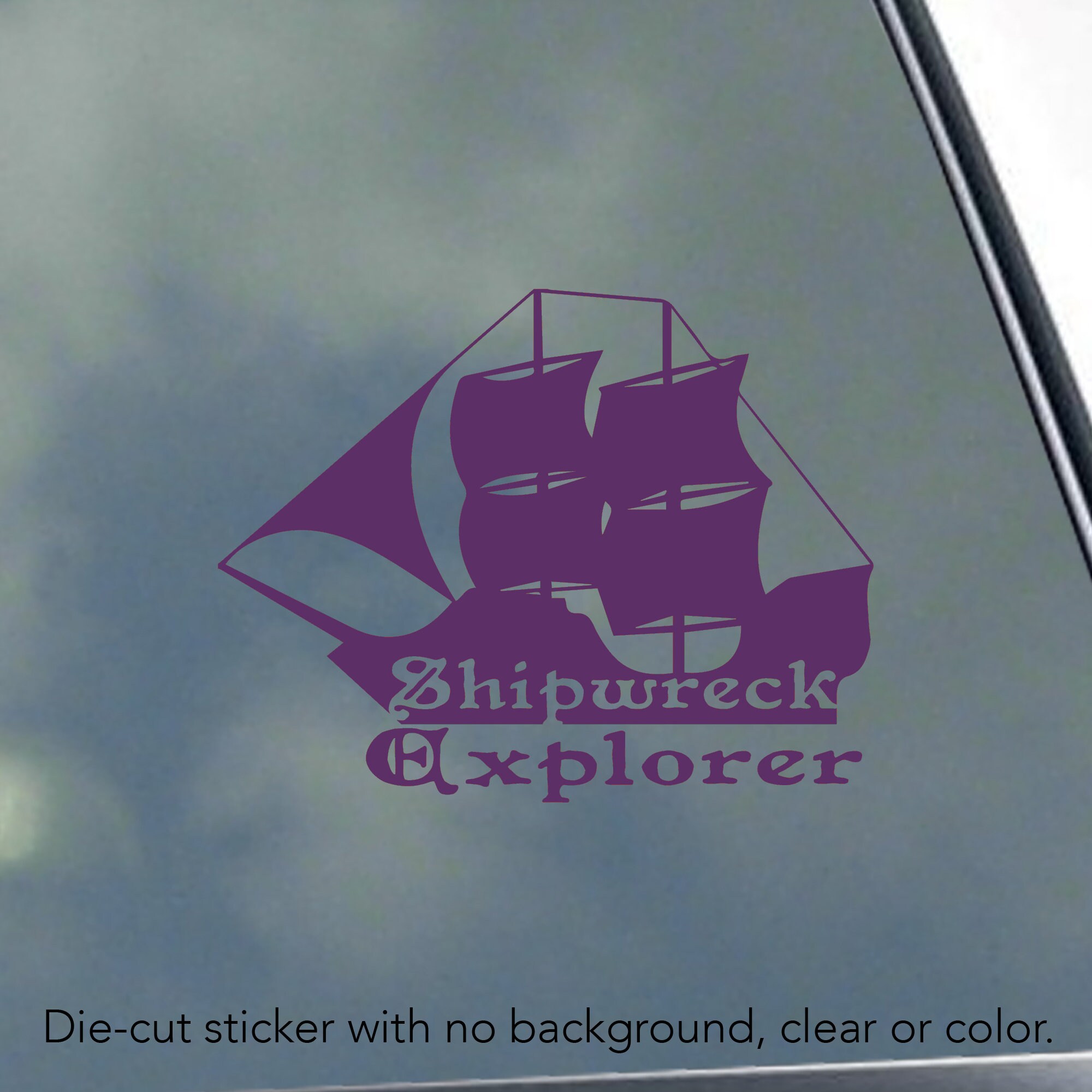 SHIPWRECK EXPLORER Decal Sticker Hunter Wreck Diving DIVER Car | Etsy