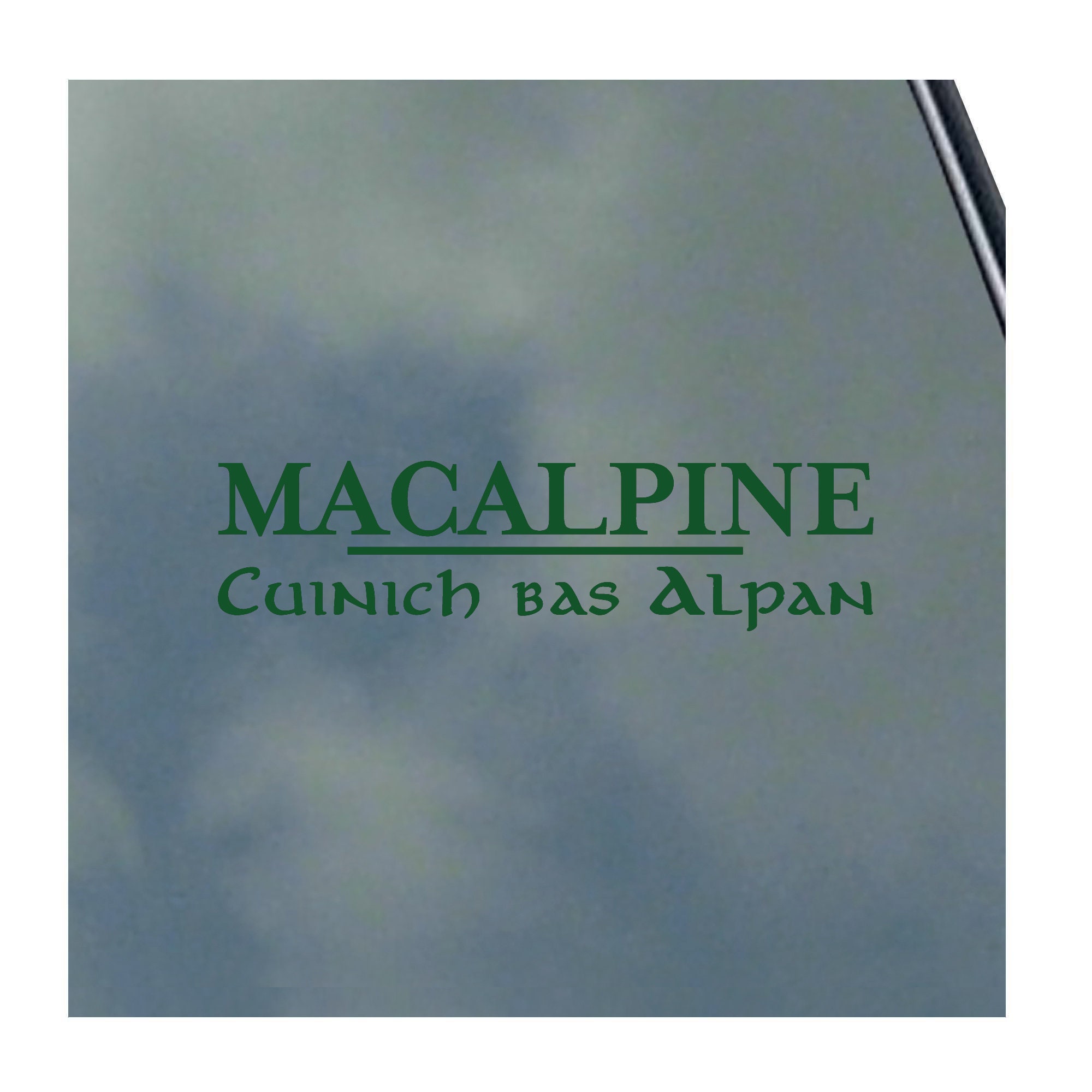 MACALPINE CLAN CREST Line Vinyl Sticker Decal Truck Car - Etsy Canada