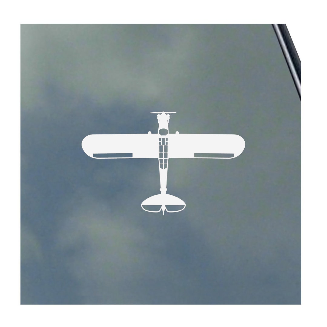 L-4 Grasshopper Pilot Front Vinyl Sticker Decal Bush Flying Banner ...