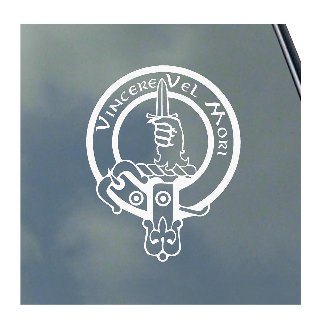 Macdowall CLAN CREST Vinyl Sticker Truck Car Computer Scottish Tartan ...