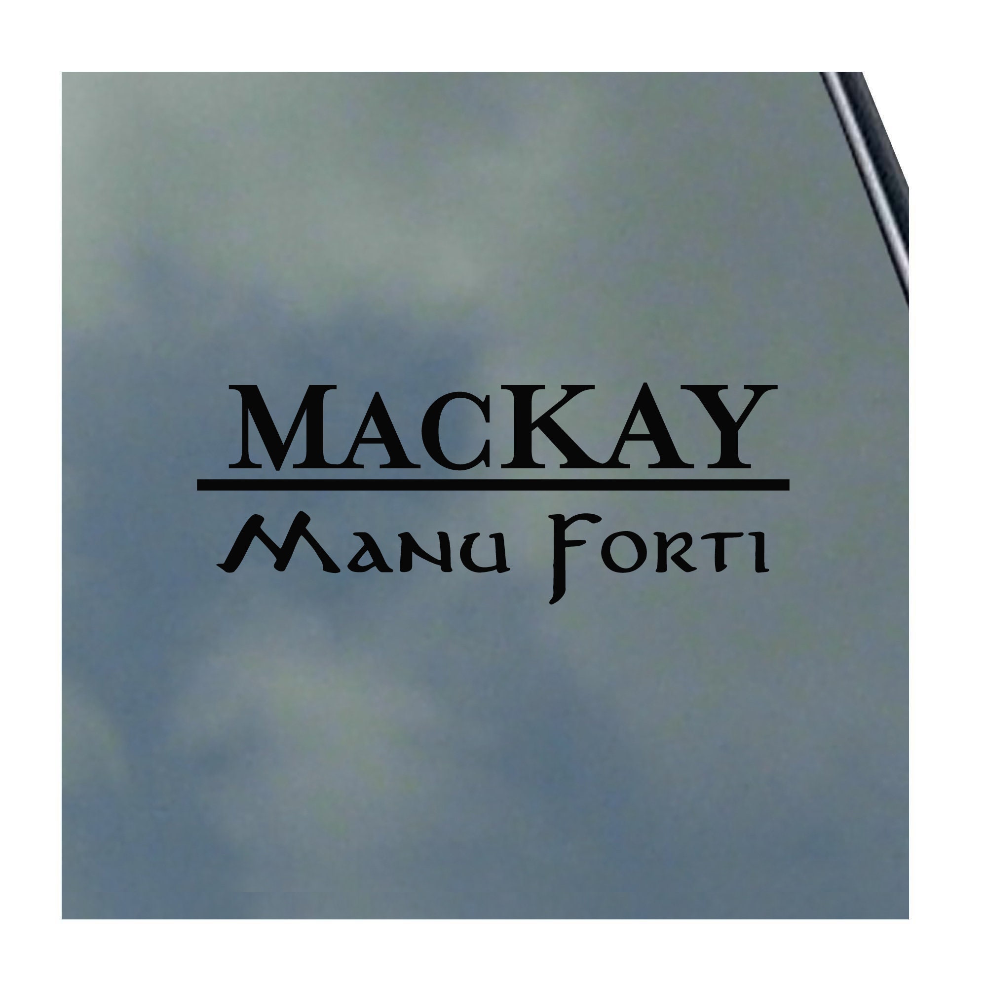 MACKAY CLAN CREST Line Vinyl Sticker Decal Truck Car Computer | Etsy