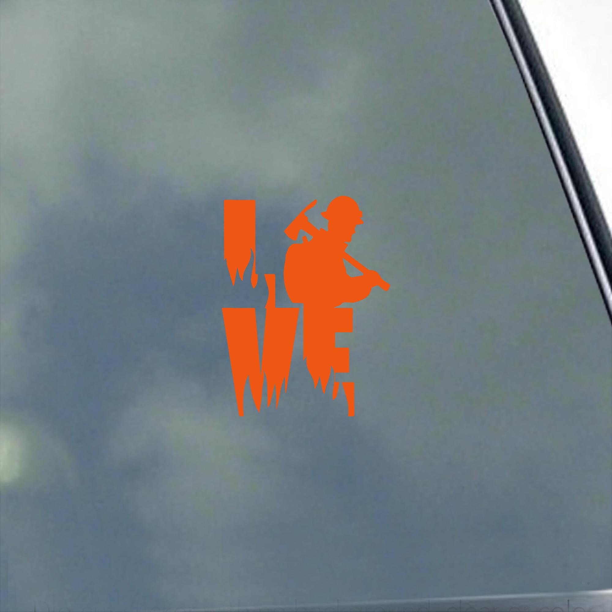 WILDLAND FIREFIGHTER LOVE Vinyl Sticker Decal Proud Fireman Wildfire ...