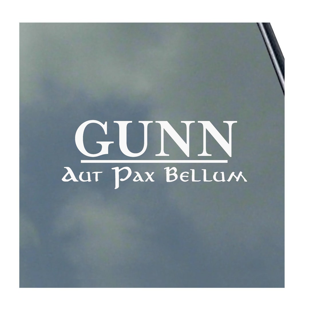 GUNN CLAN CREST Line Vinyl Sticker Decal Truck Car Computer Scottish - Etsy