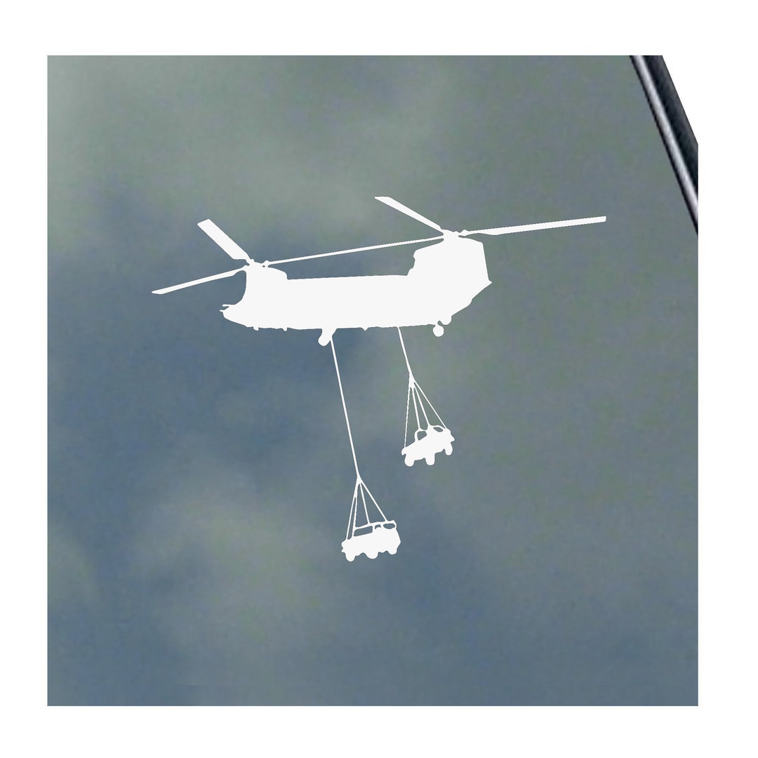 CH-47 Chinook Pilot With Heavy Lift Vinyl Sticker Decal Army Veteran ...