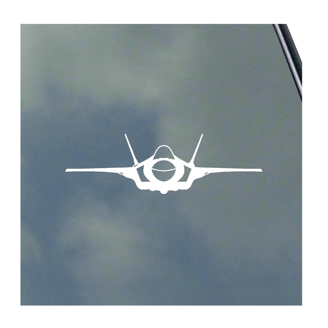 F-35A LIGHTNING II Pilot Front View Vinyl Sticker Decal Air Force ...