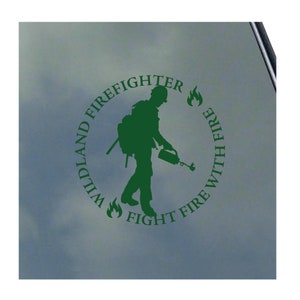 WILDLAND FIREFIGHTER Vinyl Sticker Decal Proud Fireman Wildfire ...