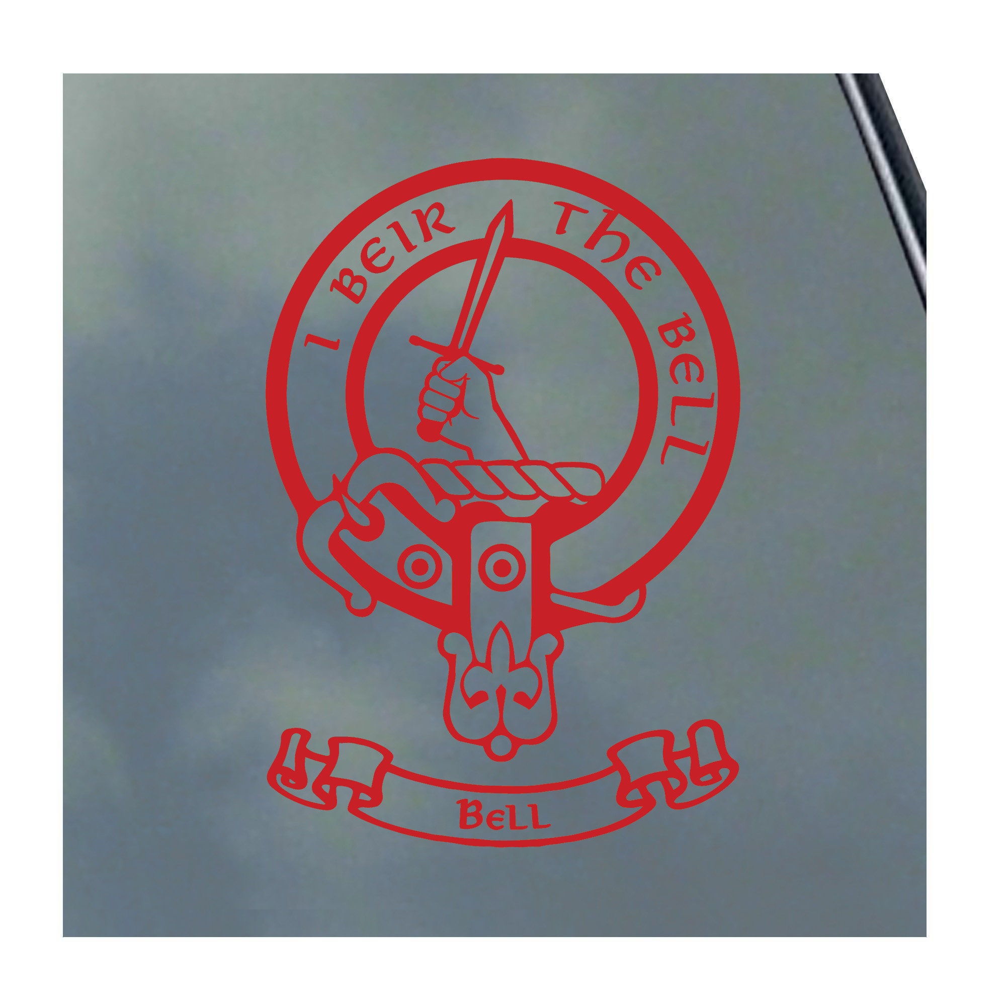 BELL CLAN CREST Vinyl Sticker for Truck Car Window Laptop iPad Computer ...