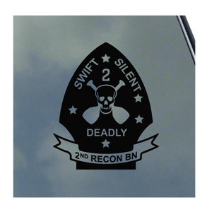 2nd RECON BATTALION Vinyl Sticker Decal USMC Marines - Etsy