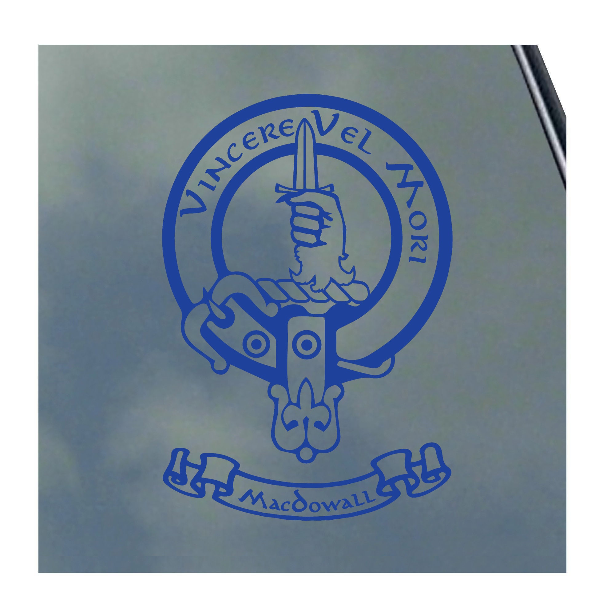 Macdowall CLAN CREST Vinyl Sticker Truck Car Computer Scottish Tartan ...