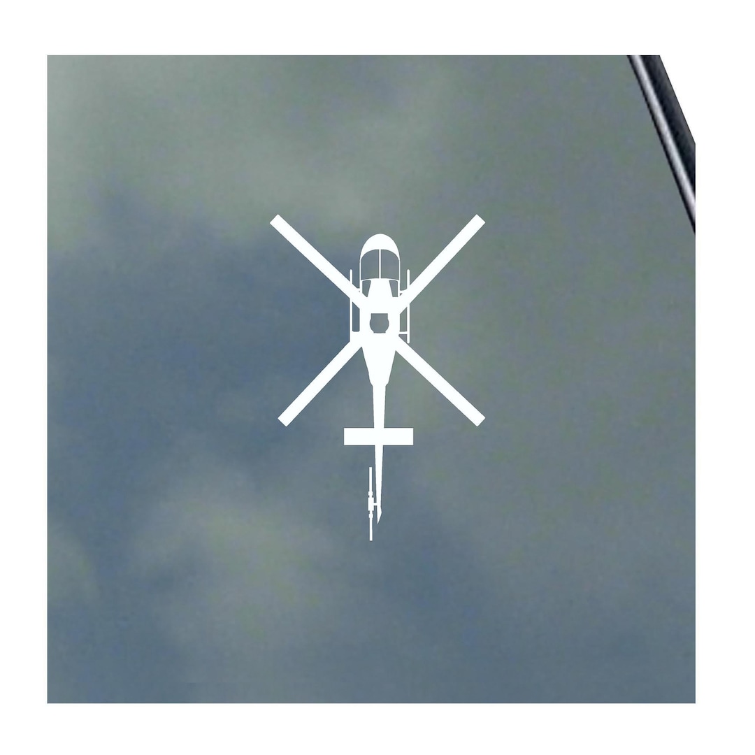 OH-58D KIOWA Pilot Side View Vinyl Sticker Decal Army Observation Recon ...