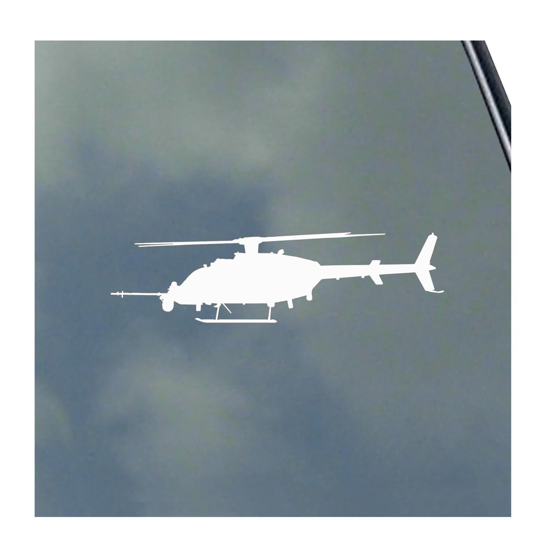 MQ-8C Fire Scout Pilot Side View Vinyl Sticker Decal Marines Navy ...