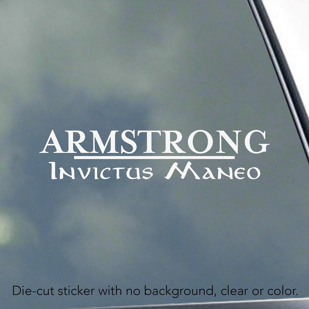 ARMSTRONG CLAN CREST Line Vinyl Sticker Decal Truck Car Computer ...