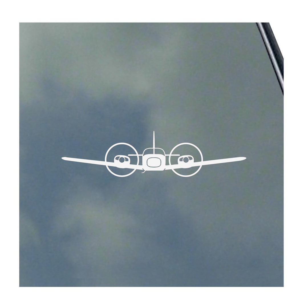 PA-34 Seneca Pilot Front With Split Window Vinyl Sticker Decal PA34 ...