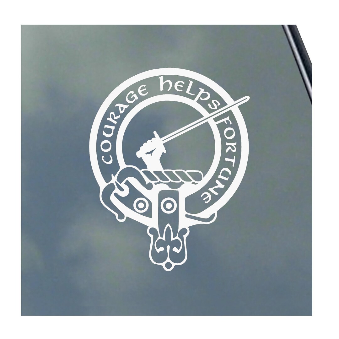 BLACKADDER CLAN CREST Vinyl Sticker Truck Car Computer Scottish - Etsy