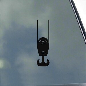 Crane Double Hook Vinyl Sticker Decal Operator Rigging Heavy ...